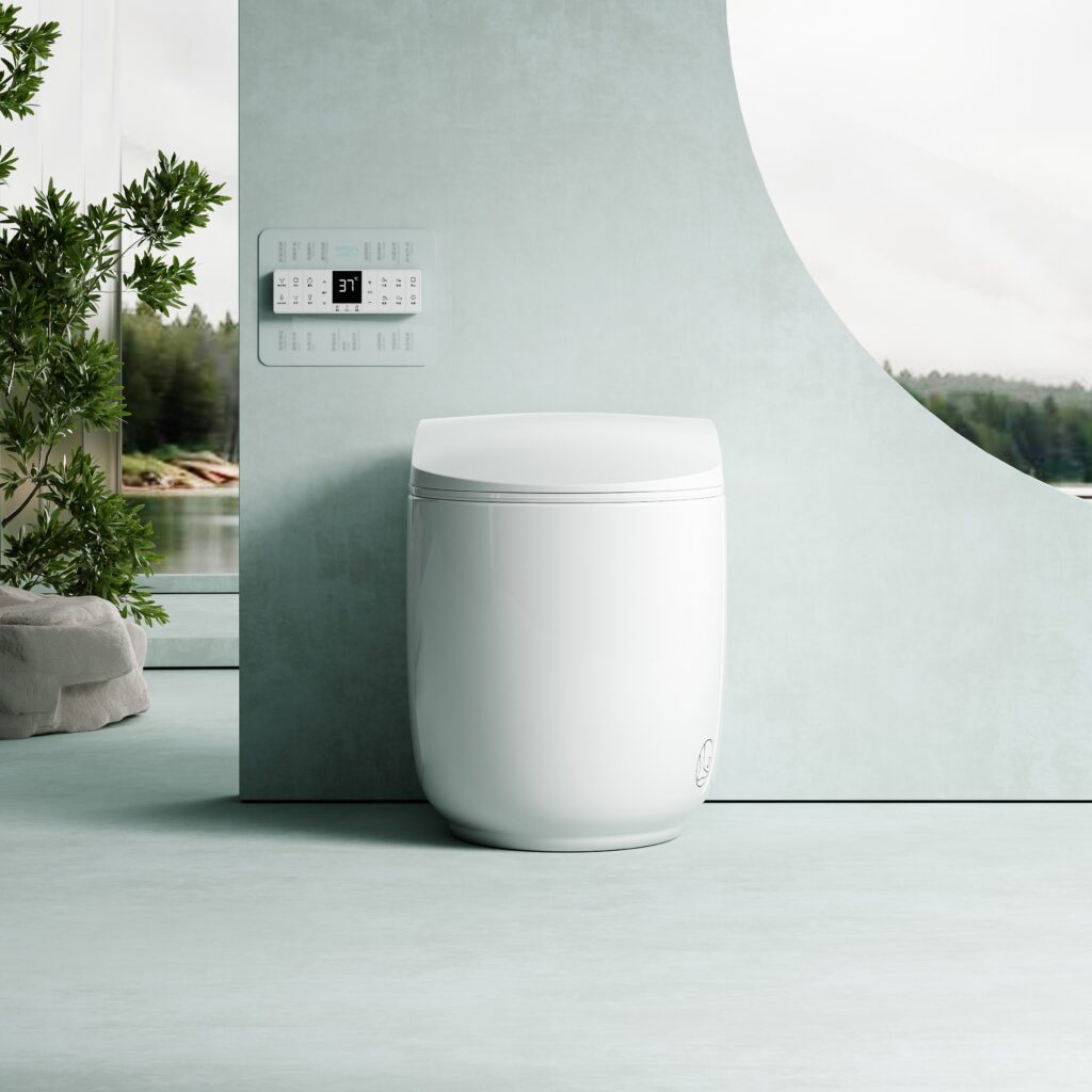 Electric Contral Toilet with Bidet - Auto Lid Open - BIKI Smart Toilet