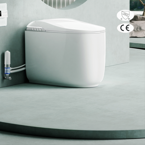 Electric Contral Toilet with Bidet - Auto Lid Open - BIKI Smart Toilet