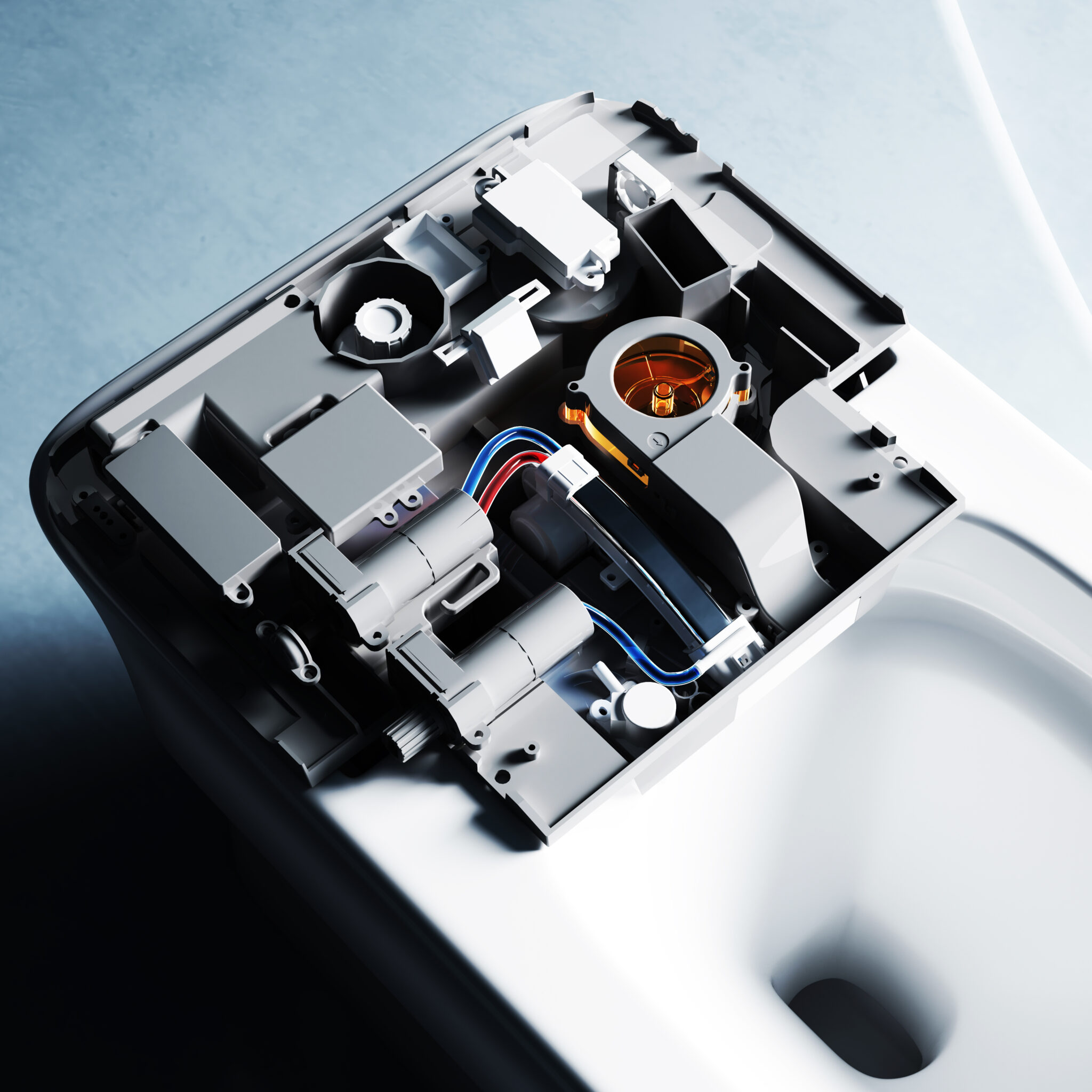 Toilet with heated seat, bidet wash and air dryer - BIKI Smart Toilet